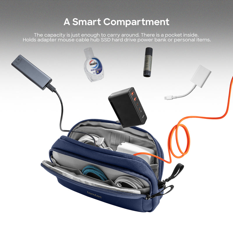 tomtoc M Size Electronic Organizer Travel Case / Water Resistant Dual