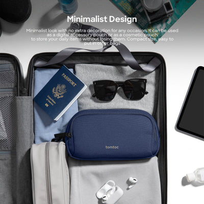 tomtoc M Size Electronic Organizer Travel Case / Water Resistant Dual