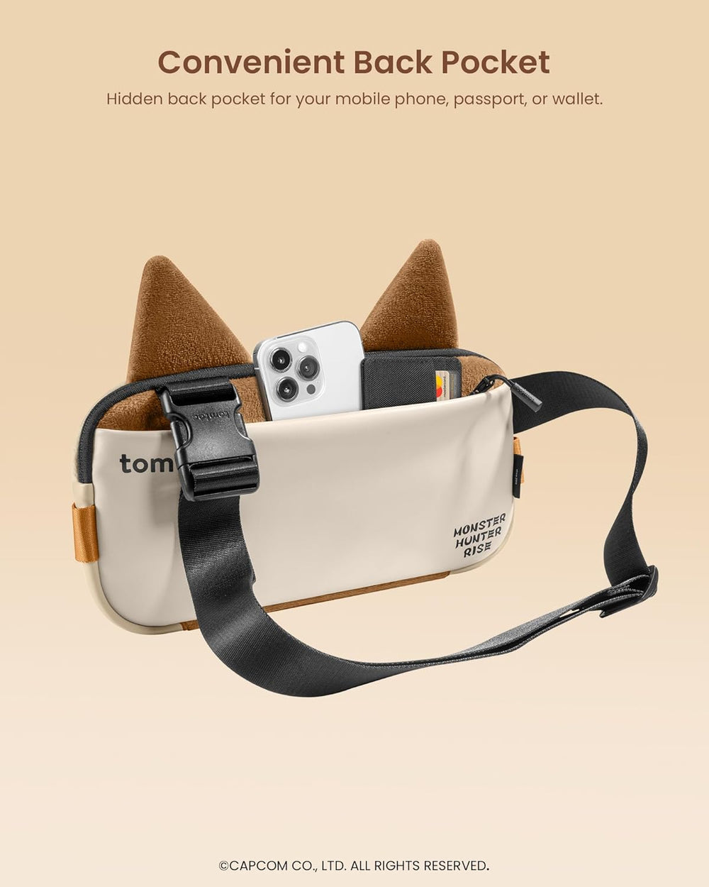 tomtoc Monster Hunter 4L Minimalist EDC Sling Men Bag / Crossbody Bag