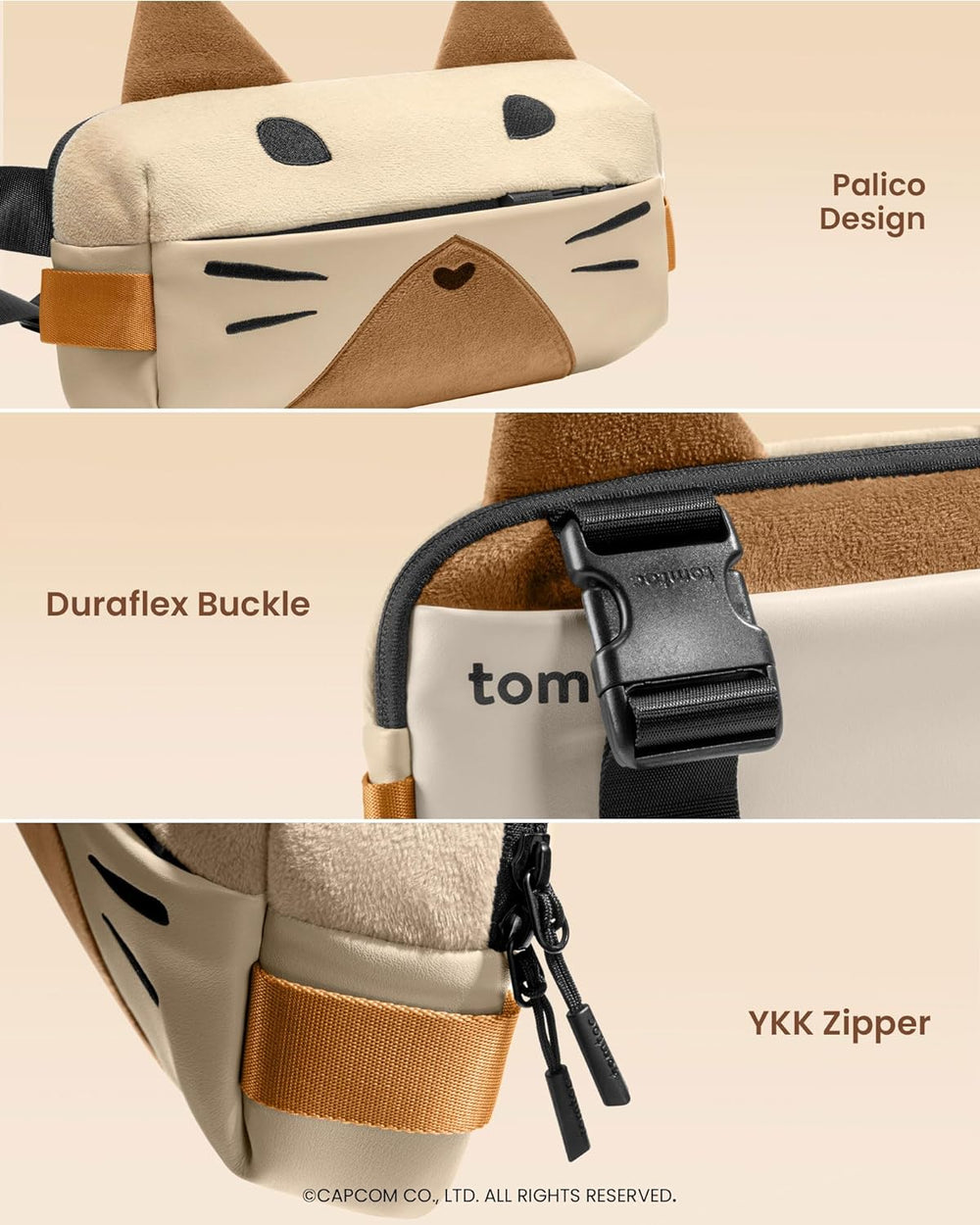 tomtoc Monster Hunter 4L Minimalist EDC Sling Men Bag / Crossbody Bag