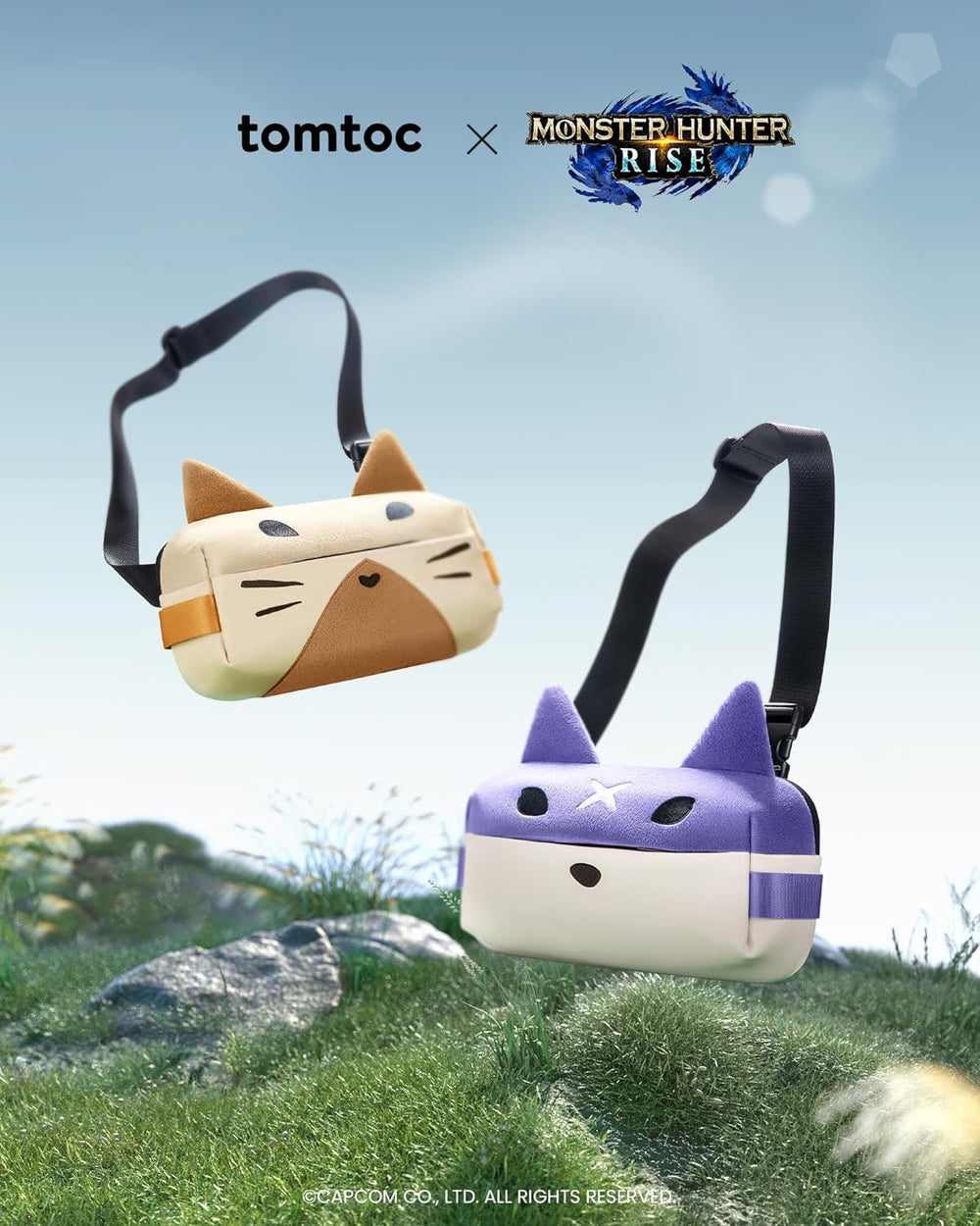 tomtoc Monster Hunter 4L Minimalist EDC Sling Men Bag / Crossbody Bag
