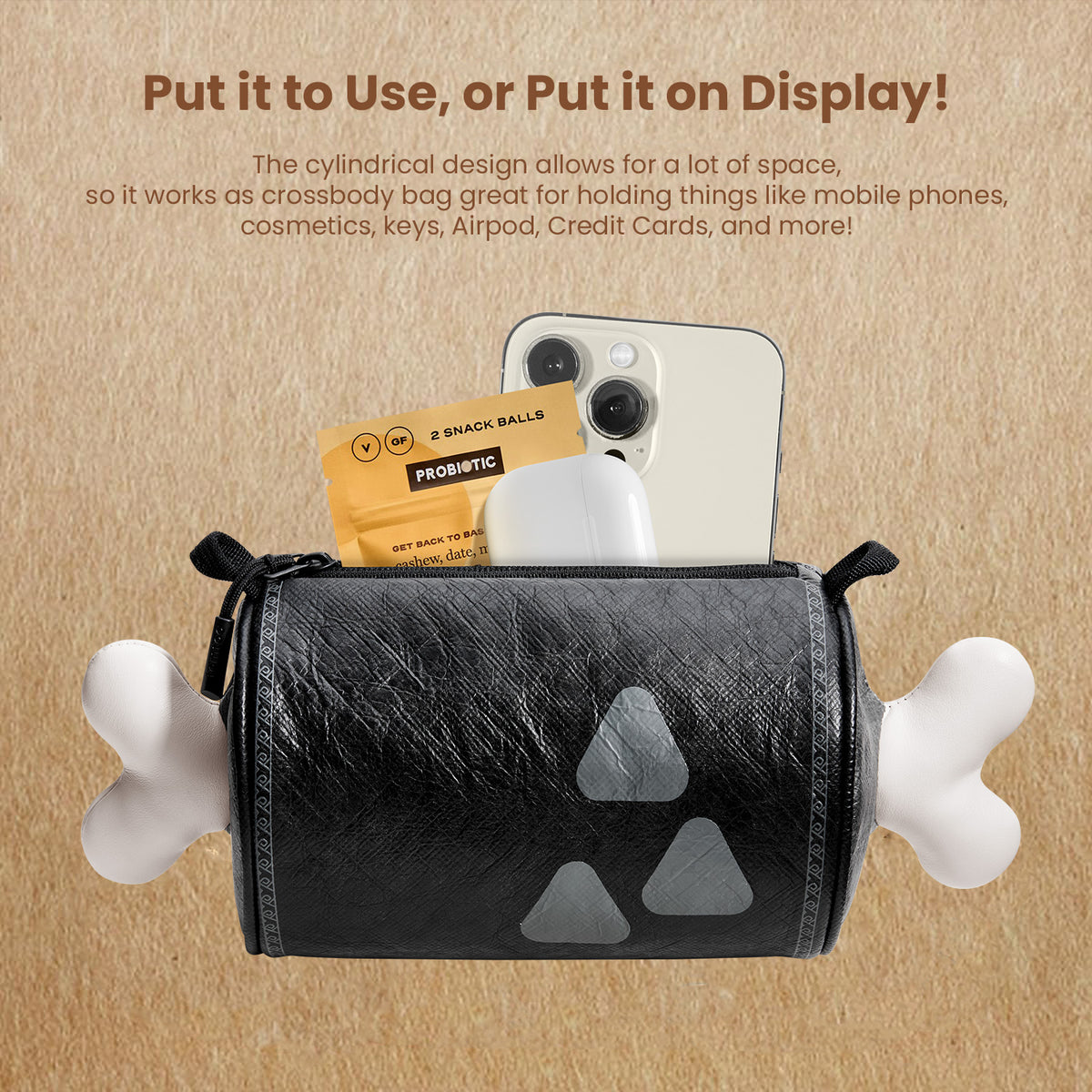 tomtoc Monster Hunter Steak Daily - Mini Crossbody Bag / Shoulder Bag