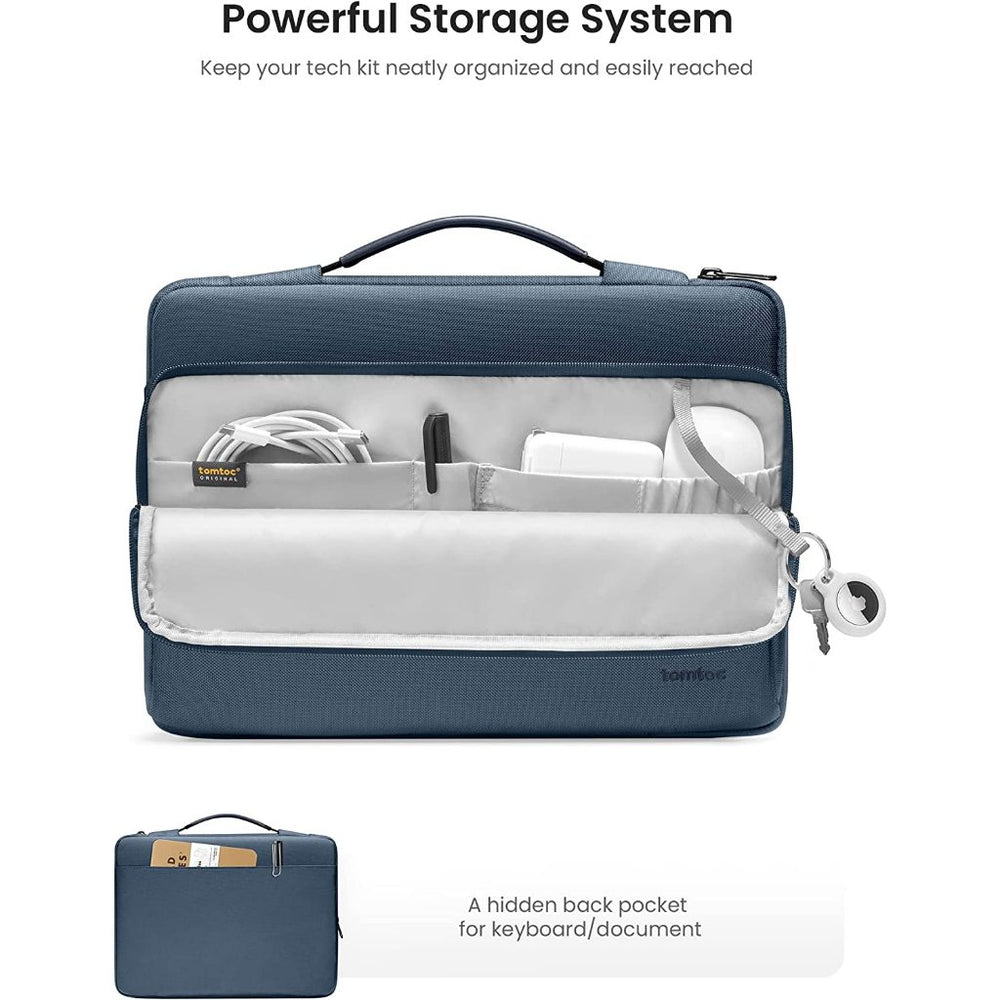 tomtoc 16 Inch Versatile 360 Protective Laptop Sleeve Briefcase - Blac