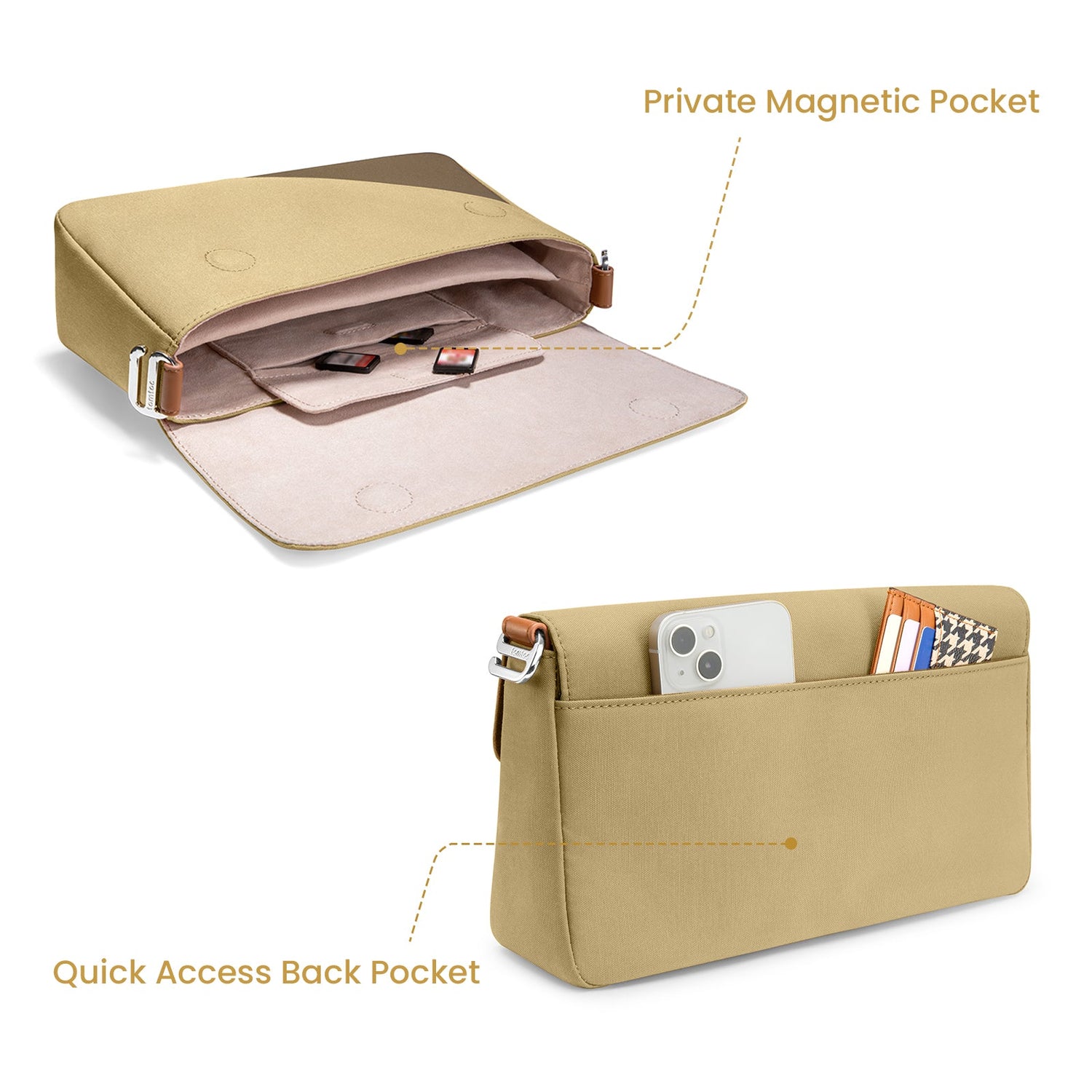 tomtoc Lady Shoulder Bag / Underarm Bag / Crossbody Bag / Women Bag