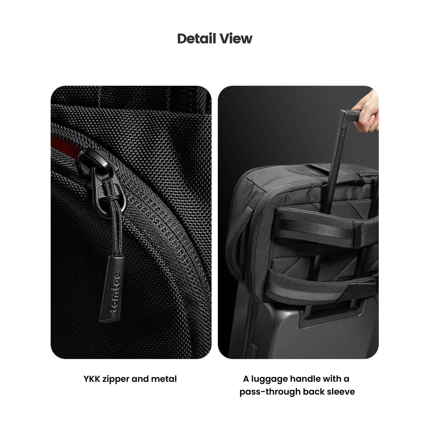 tomtoc 15.6 Inch Techpack X-Pac Laptop Backpack / Travel Backpack - Bl